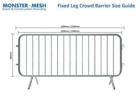 Standard Crowd Barrier Covers | Budget-Friendly Tailored Fit