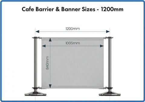 Premium 15kg Café Barriers – Black | Monster-Mesh