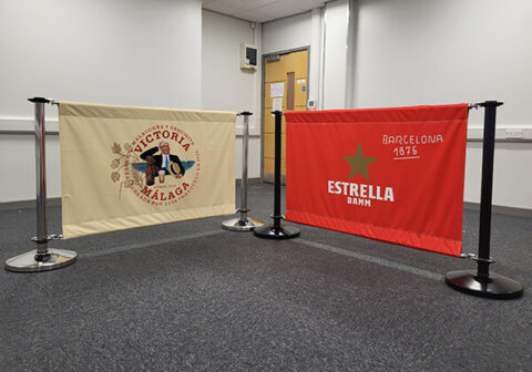 Cafe Barrier Banners | Single Or Double-Sided