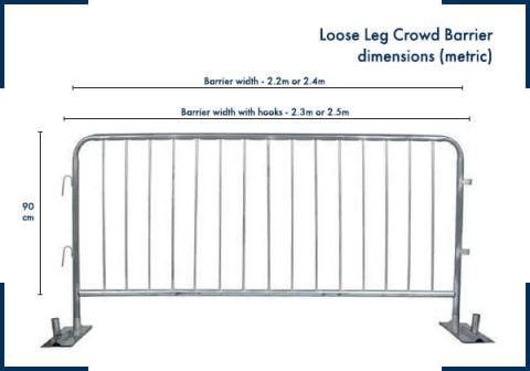 Premium Crowd Barrier Covers | Double-Sided Print