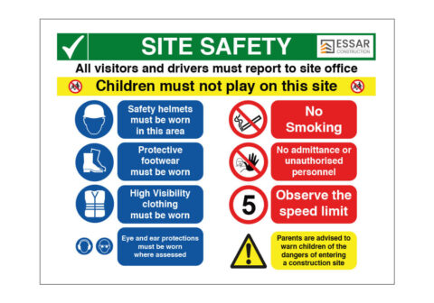 Construction Site Safety Signs & Signage Packs