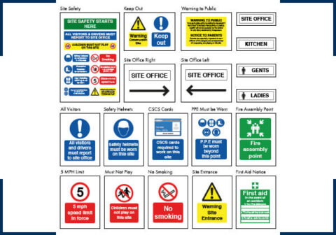 Comprehensive Construction Site Safety Signage Pack